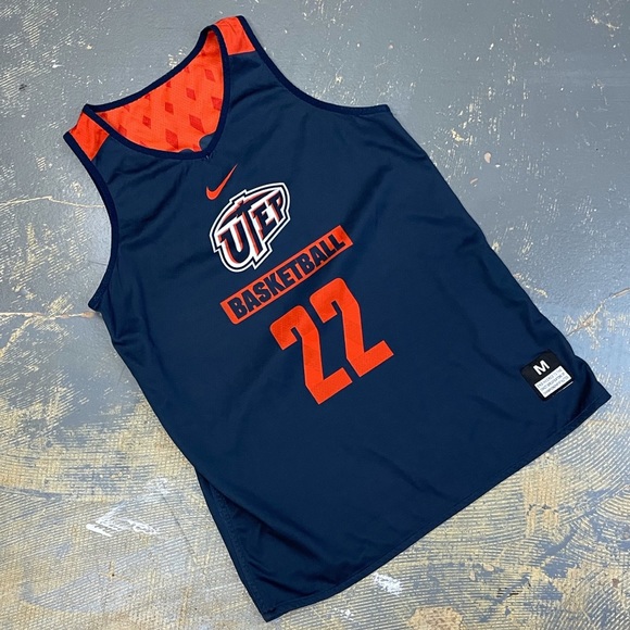 Nike | Tops | Nike Utep Miners Basketball Tank Top Training Medium Navy ...